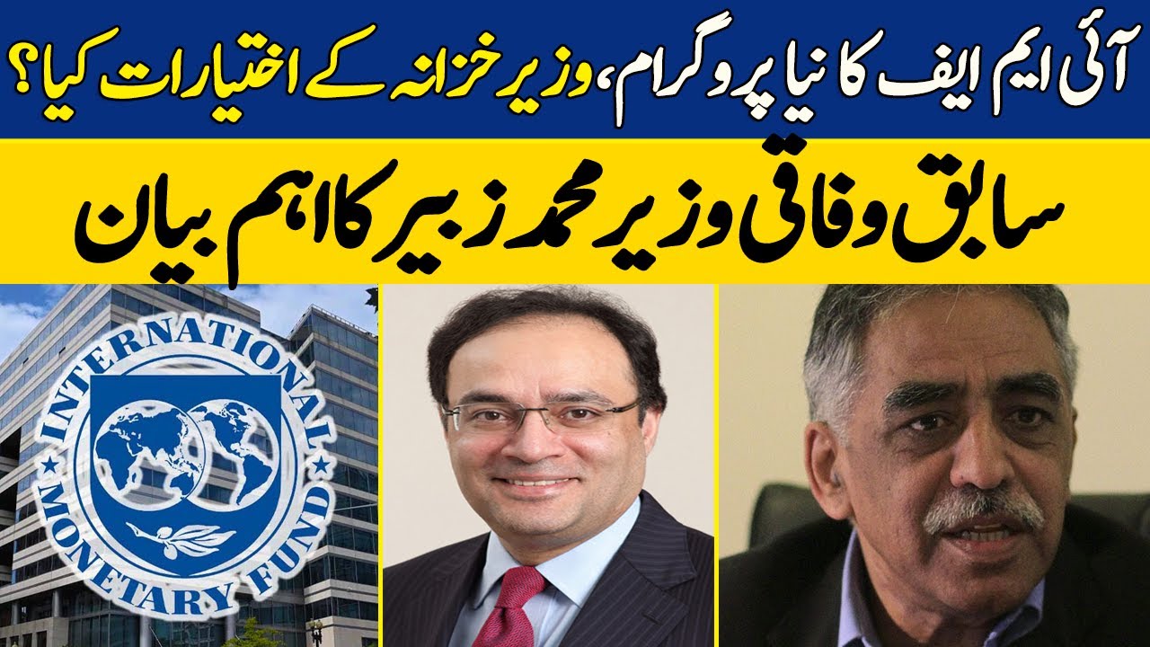 IMF Program: Former Federal Minister Muhammad Zubair's Important ...