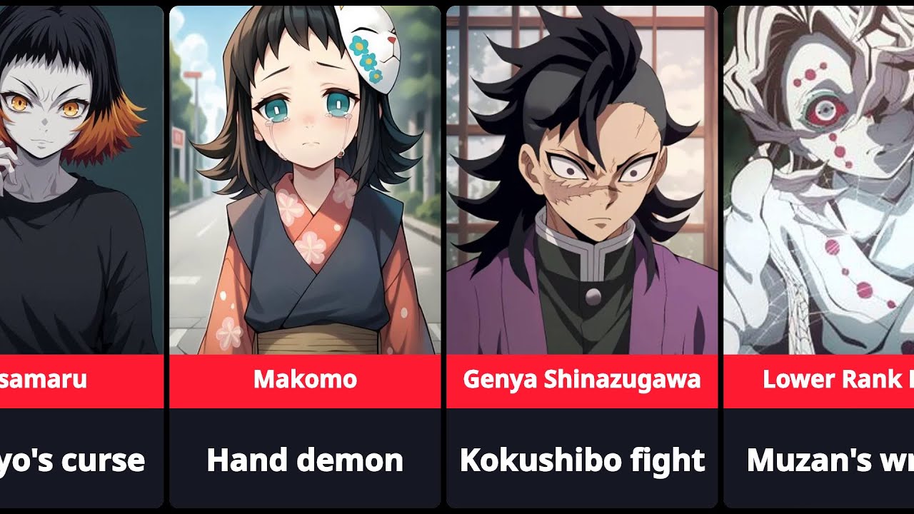 Cause of Death of Demon Slayer Characters - YouTube