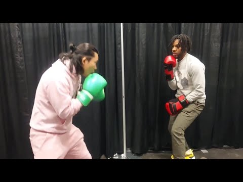 Anime NYC 2022 Kirby-Mac sparring with random people - YouTube