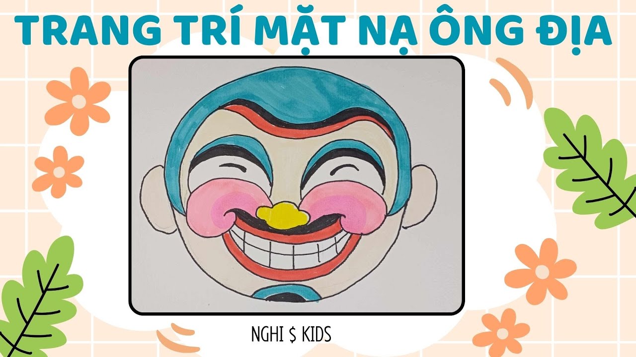 Hướng dẫn Vẽ Trang Trí Mặt Nạ Ông Địa (How to draw Mid-Autumn Festival ...