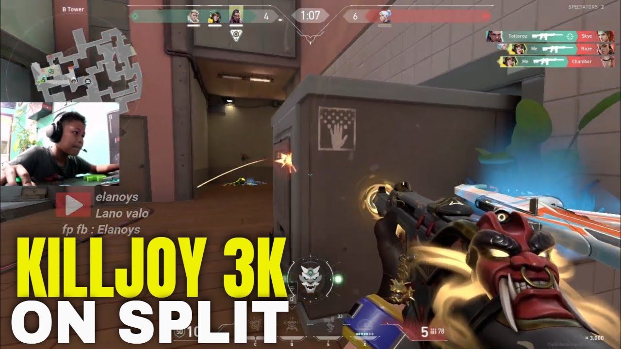 Killjoy on split - valorant clips - YouTube