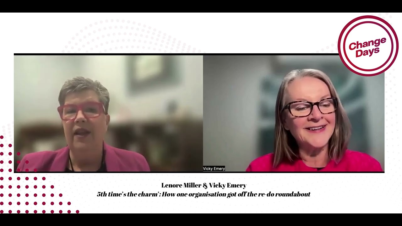 Session 1 Workshop B - Lenore Miller & Vicky Emery - '5th time’s the ...