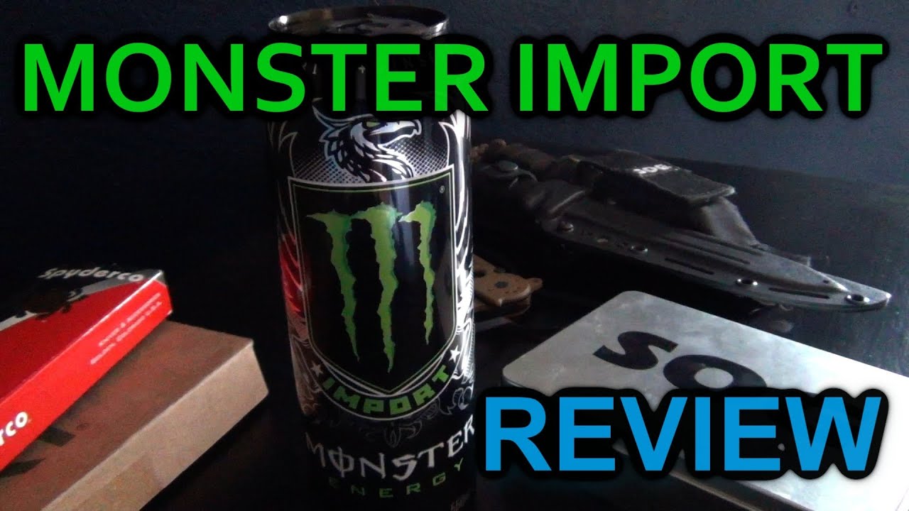"Improved Monster" - Energy Drink Review: "Monster Import" - YouTube