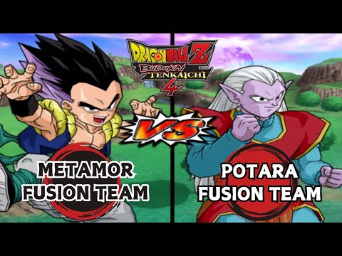 Dragon Ball Z Budokai Tenkaichi 4 MOD - Metamor Fusion Team VS Potara ...