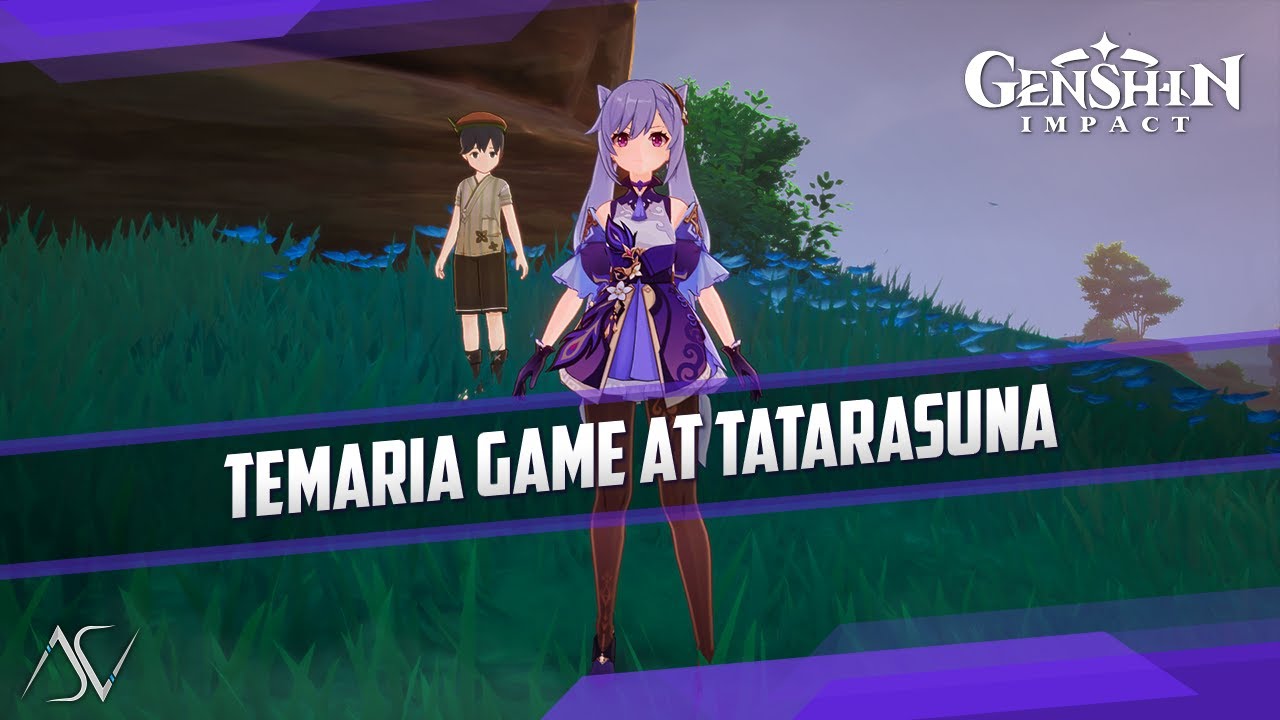 Genshin Impact - Kid Kujirai's Temaria Game at Tatarasuna! - YouTube