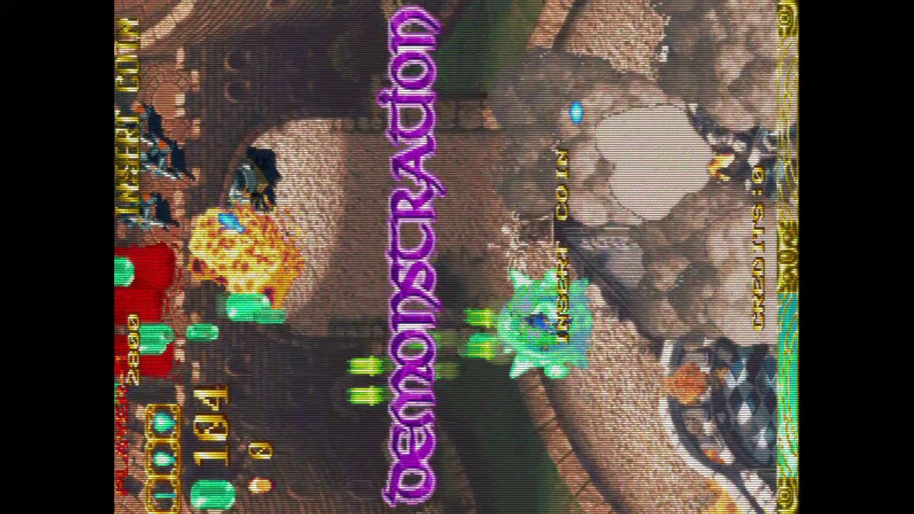 Espgaluda Attract Mode with MAME Scanlines - YouTube