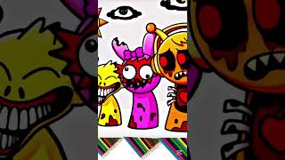 Incredibox Sprunki Coloring Pages Durple Simon Phases 1 2 3 4 5 6 ...