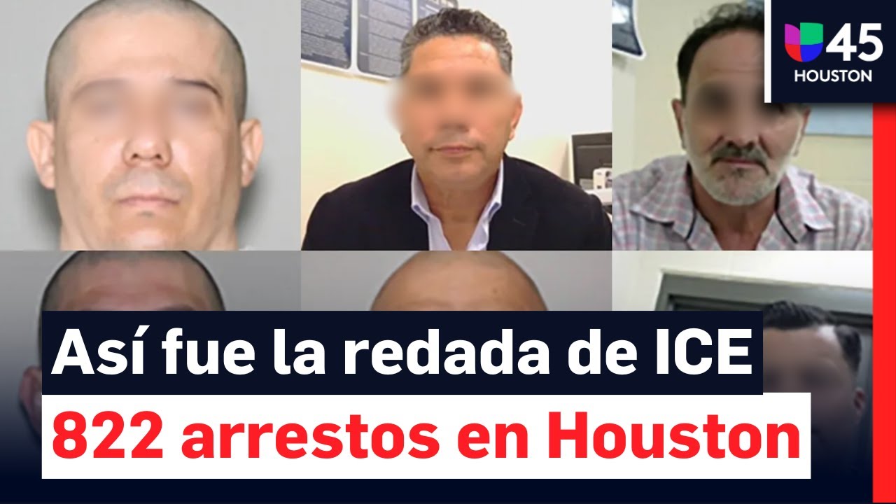 ¡822 arrestados! ICE lanza redada masiva en Houston - YouTube