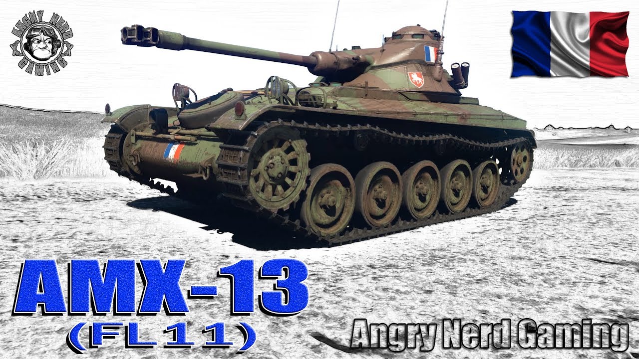 War Thunder: AMX-13 (FL11), French, Tier-3, Light Tank - YouTube