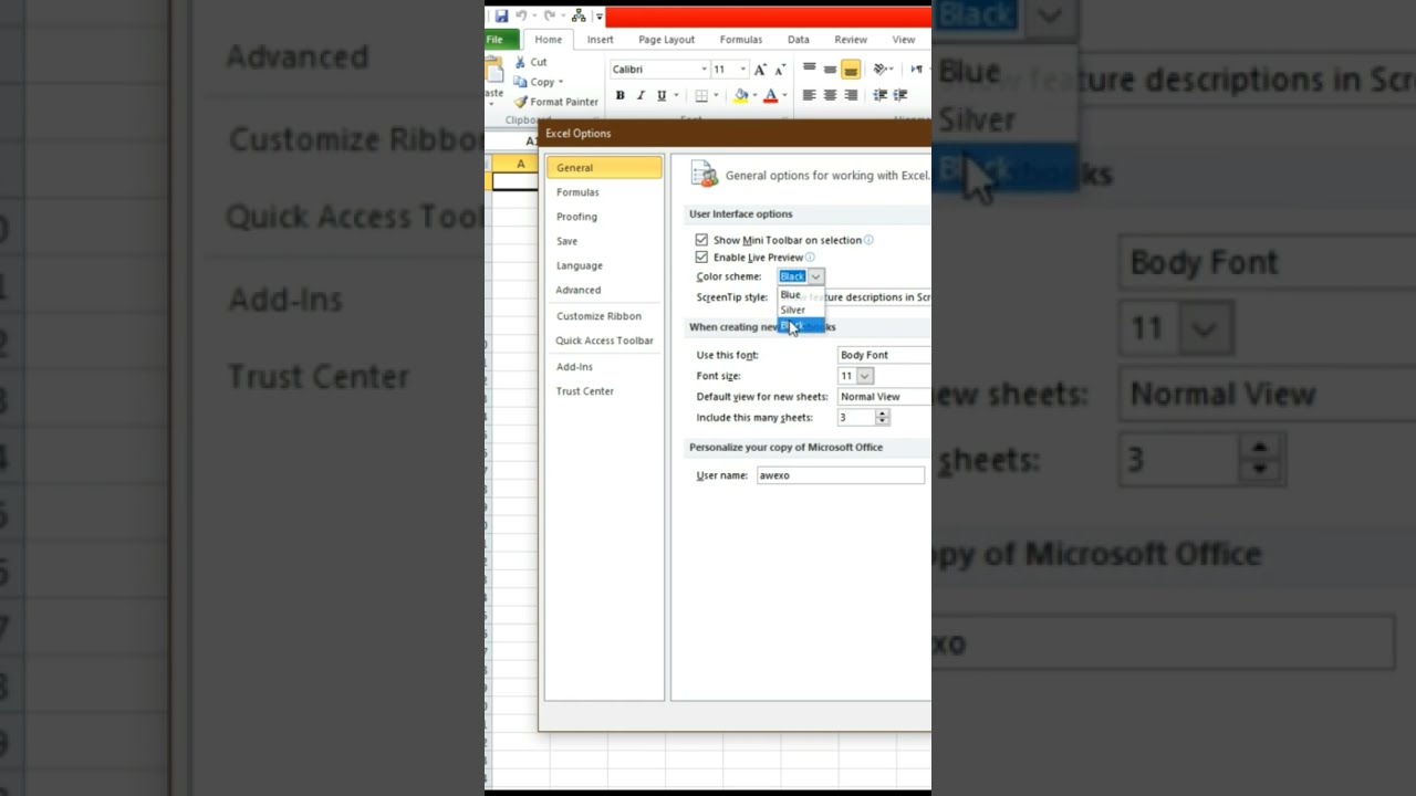 Change Theme In Excel excel YouTube Change Theme In Excel excel YouTube