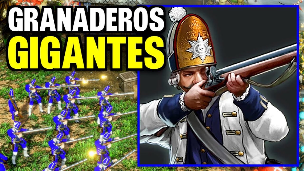 APLASTO a un EQUIPO ENTERO con GRANADEROS GIGANTES [AoE 3] - YouTube