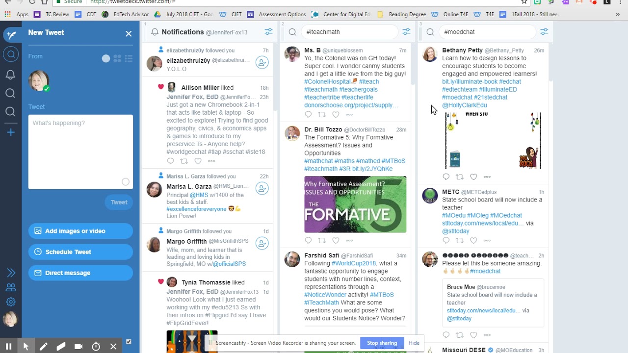How to Set Up Tweetdeck with Hashtags - YouTube