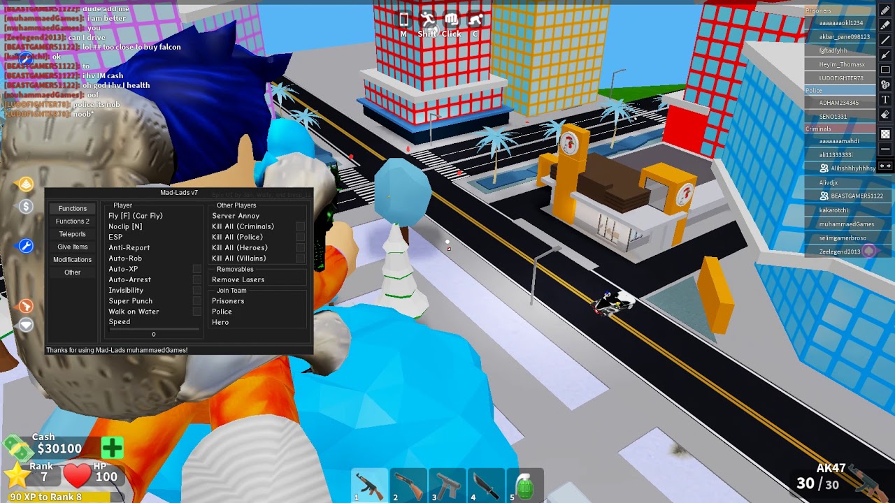 mad city op gui - YouTube