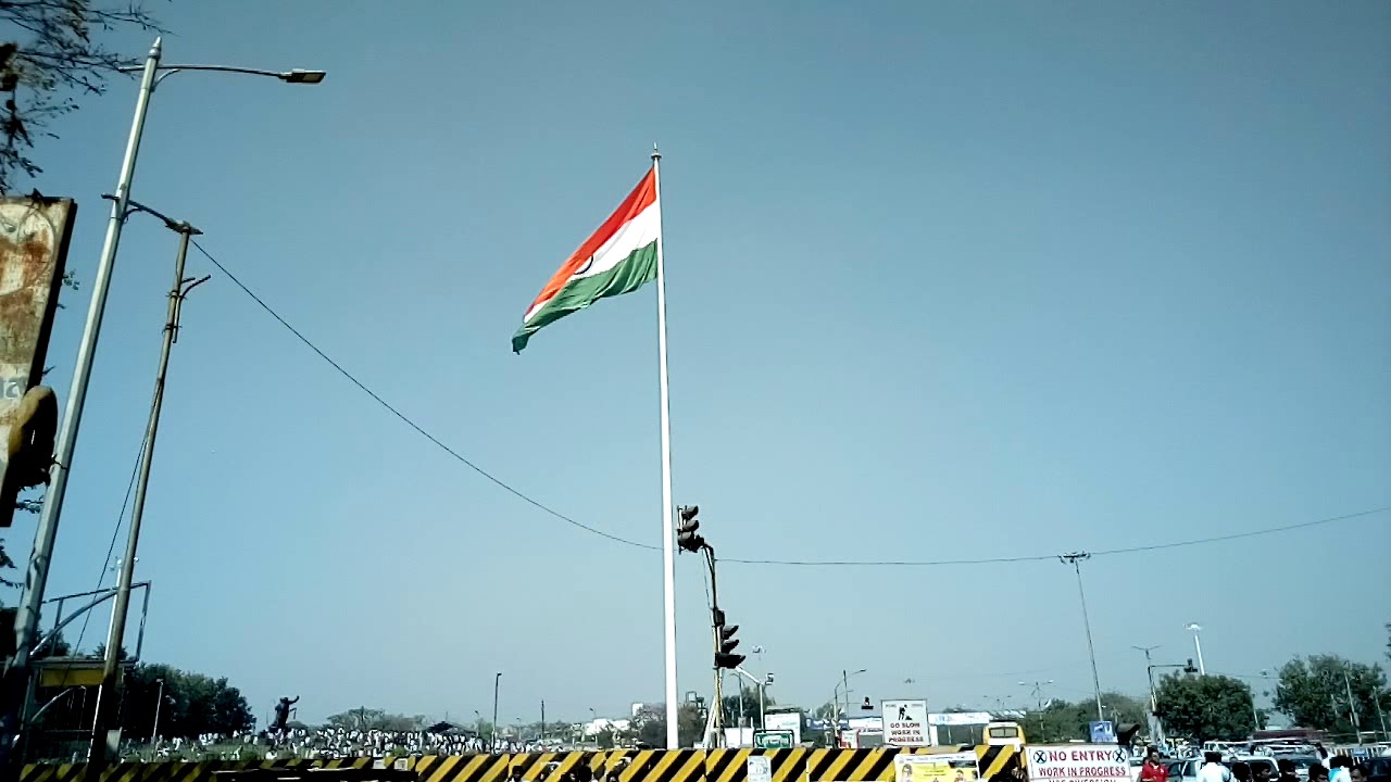 India's 5th largest flag and Maharashtra's largest flured at bhakti ...