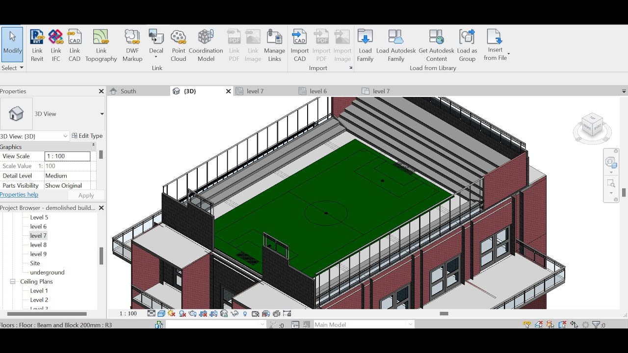 High Rise Building Soccer Field On top of the Roof and design of ...