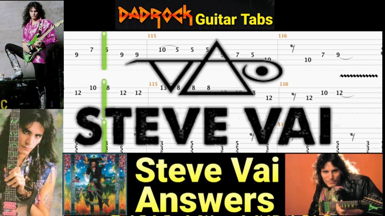 Answers - Steve Vai - Guitar + Bass TABS Lesson - YouTube