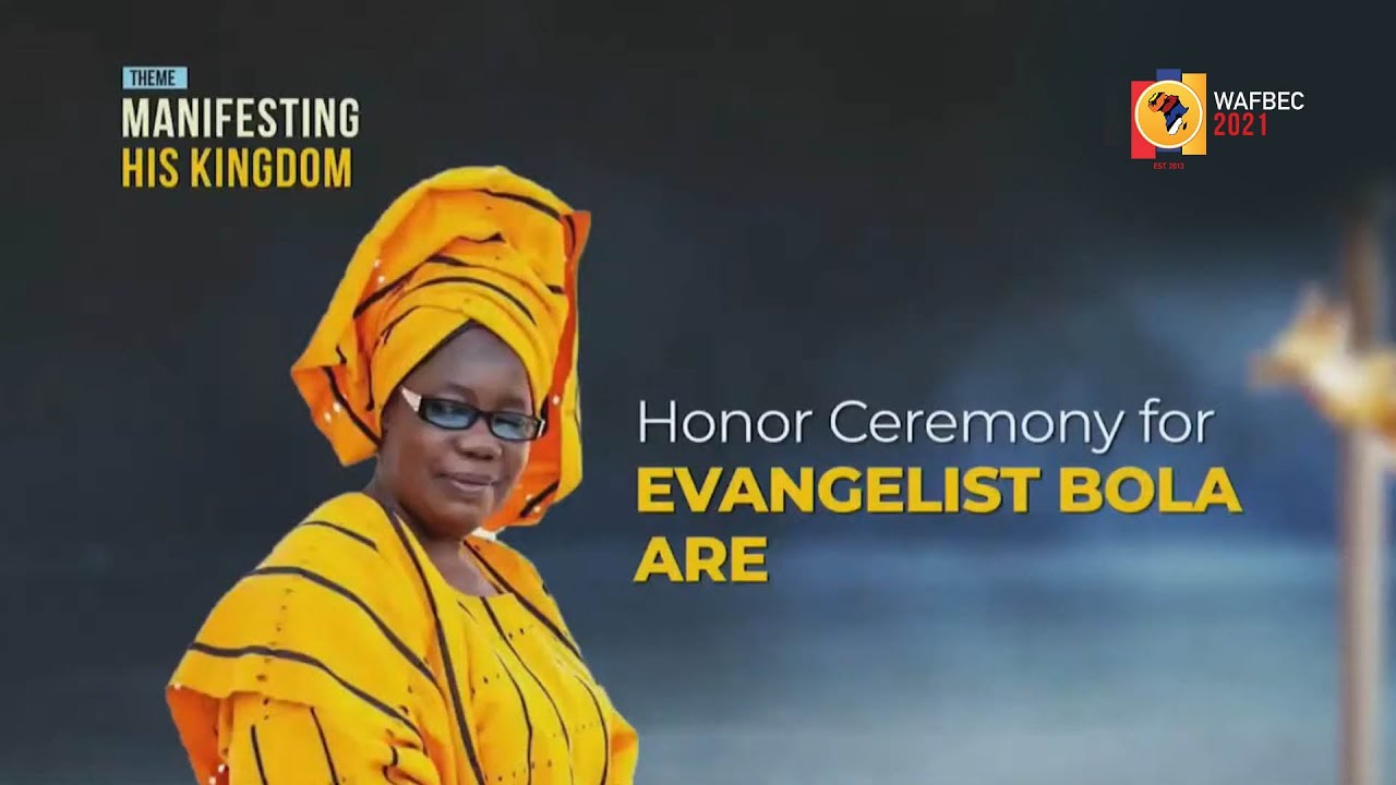 HONOUR CEREMONY FOR EVANGELIST BOLA ARE - YouTube