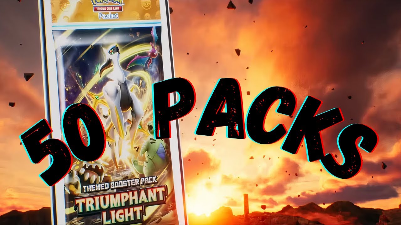 I OPENED 50 PACKS OF TRIUMPHANT LIGHT - YouTube