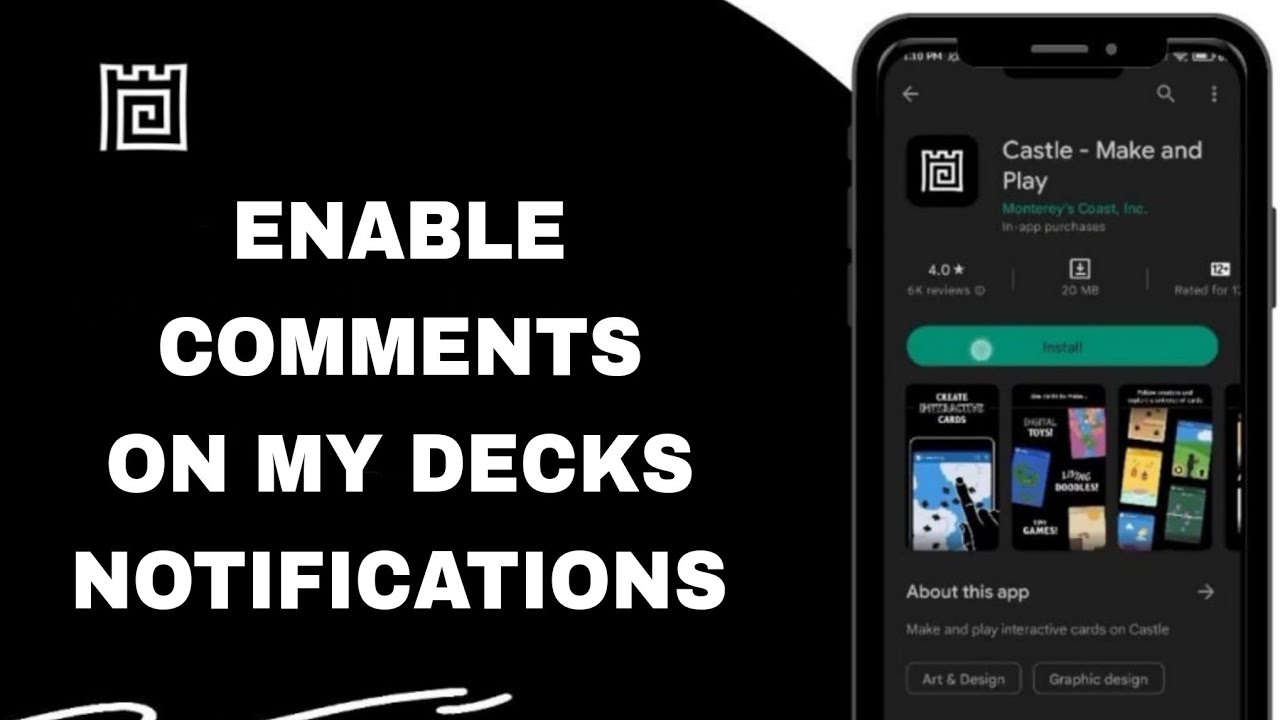 How To Enable Comments On My Decks Notifications On Castle App | Step ...