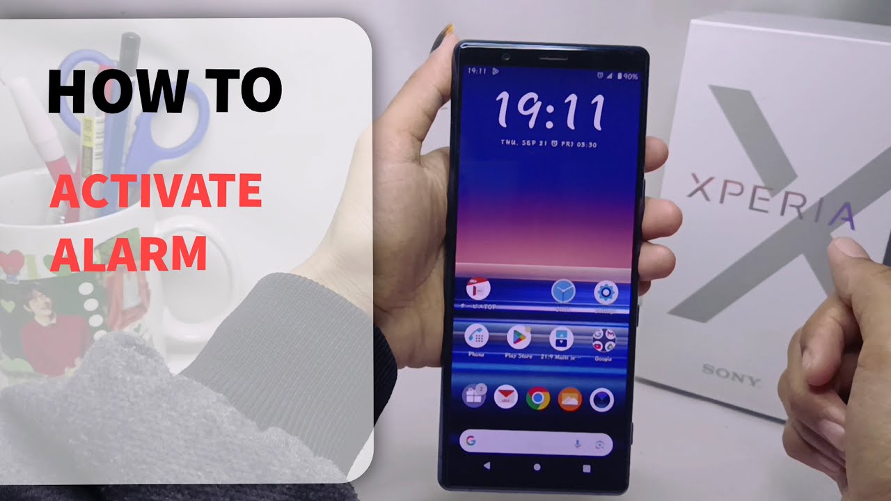 How To Activate Alarm In Sony Xperia | Set An Alarm On Sony Xperia ...