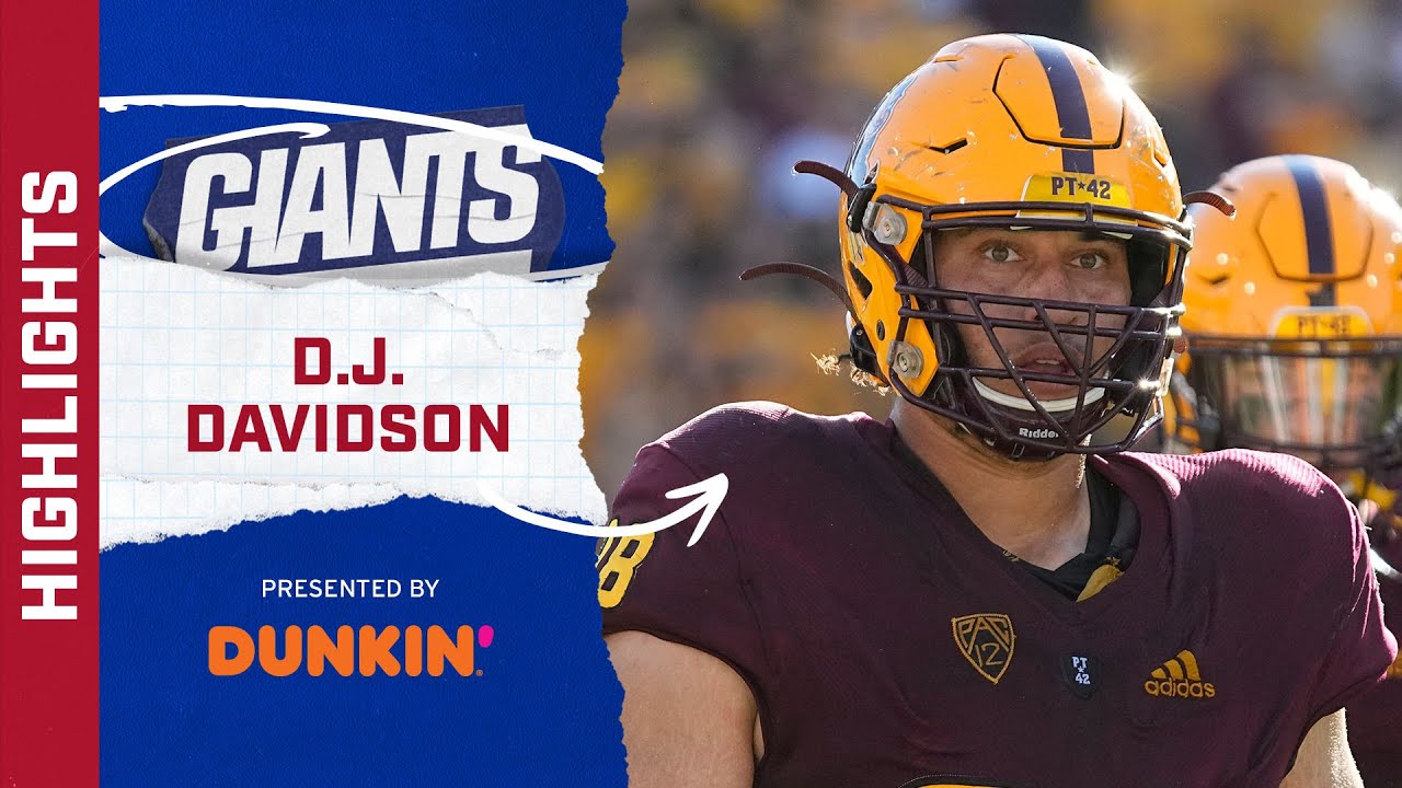 HIGHLIGHTS: Giants Draft DL D.J. Davidson - YouTube