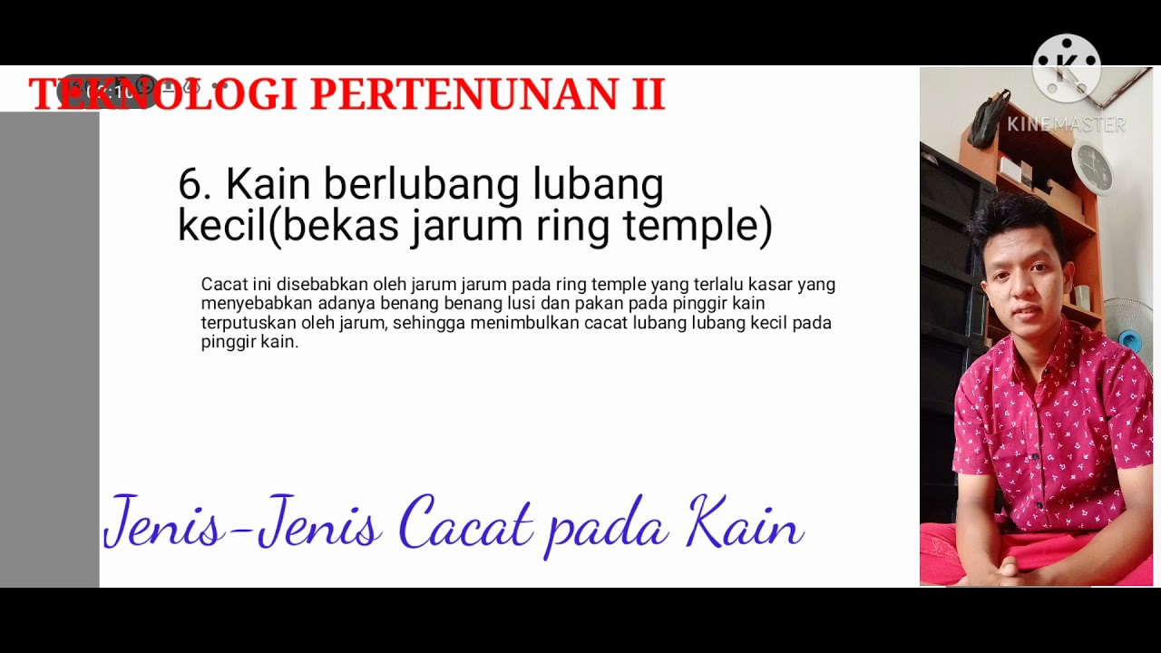JENIS JENIS CACAT PADA KAIN - YouTube