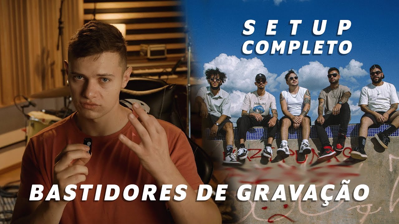 Setup completo de GRAVACÃO DE BANDA aqui no studio! *TRUQUES PARA ...