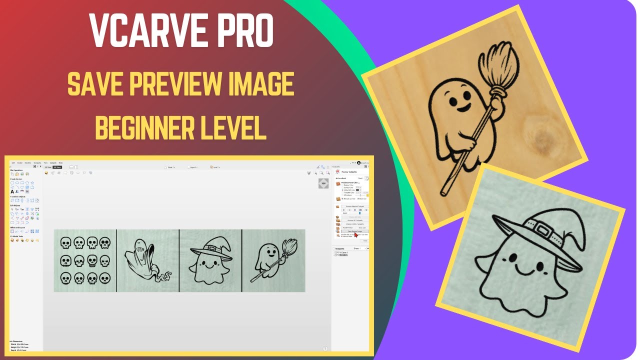 VCarve Pro - Save Preview Image - YouTube