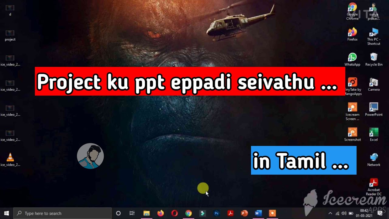 How to create a PPT project || IN TAMIL || Basic level ppt presentation ...