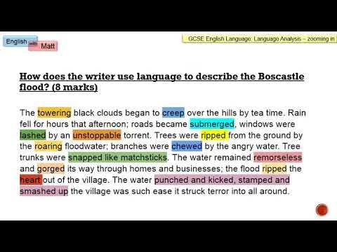 115. GCSE English: language analysis (zooming in) - YouTube