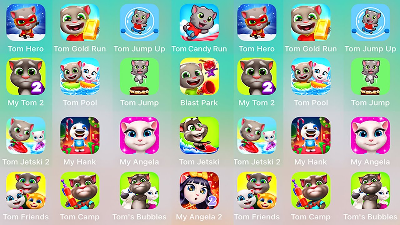 Tom Hero ,Tom Jump Up, Blast Park ,Tom's Bubbles - YouTube