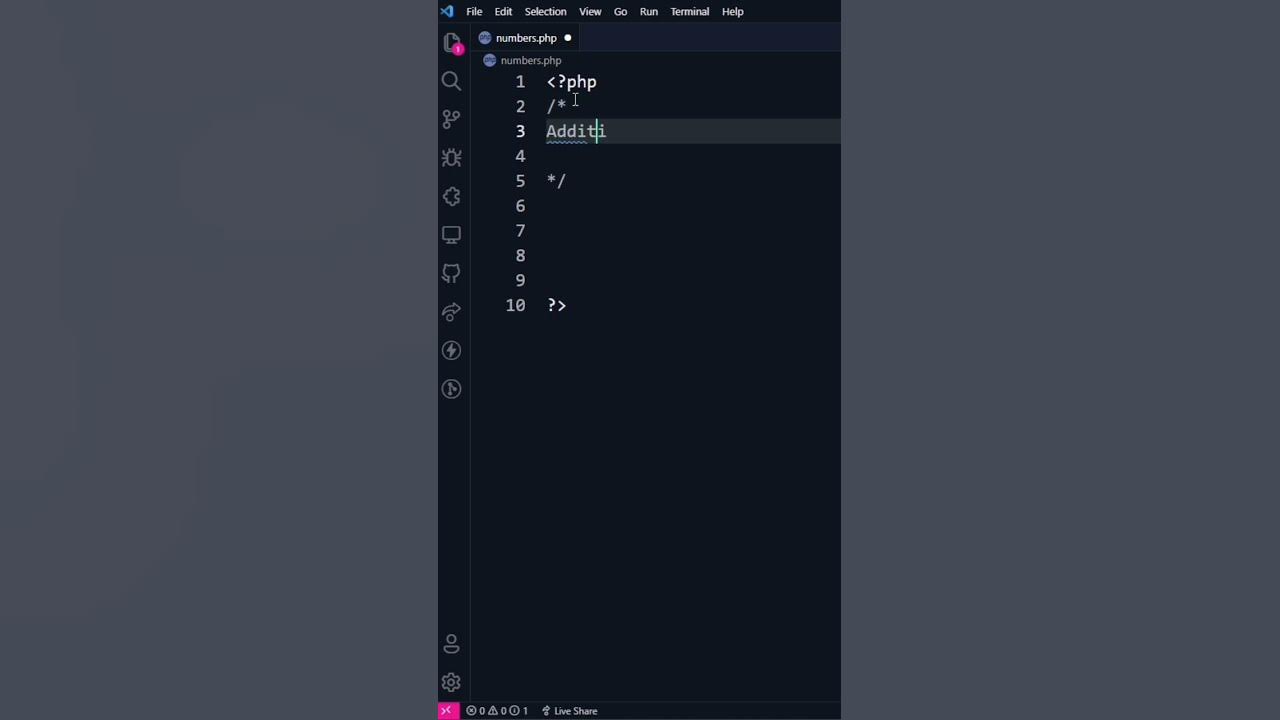 Shorts Basic Operations In Php Youtube