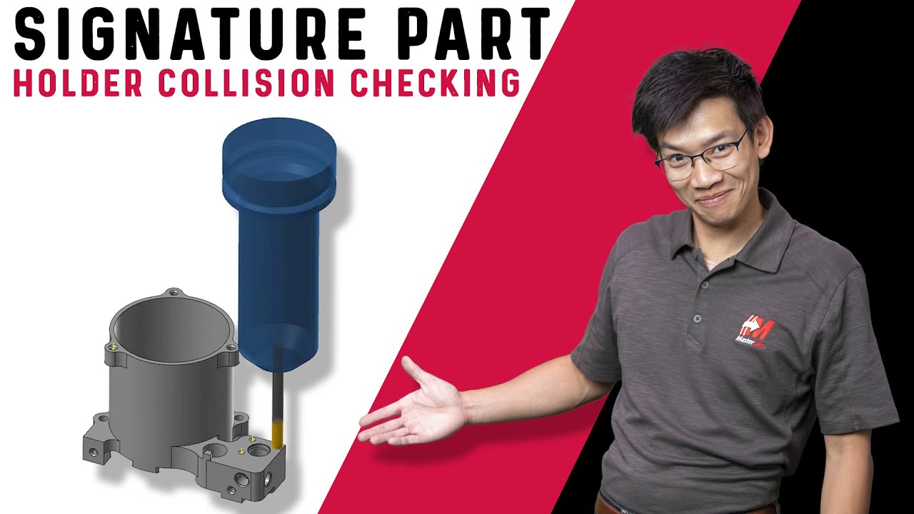 Mastercam Holder Collision Checking using Fire Manifold | Mastercam 2022 Signature Parts - YouTube