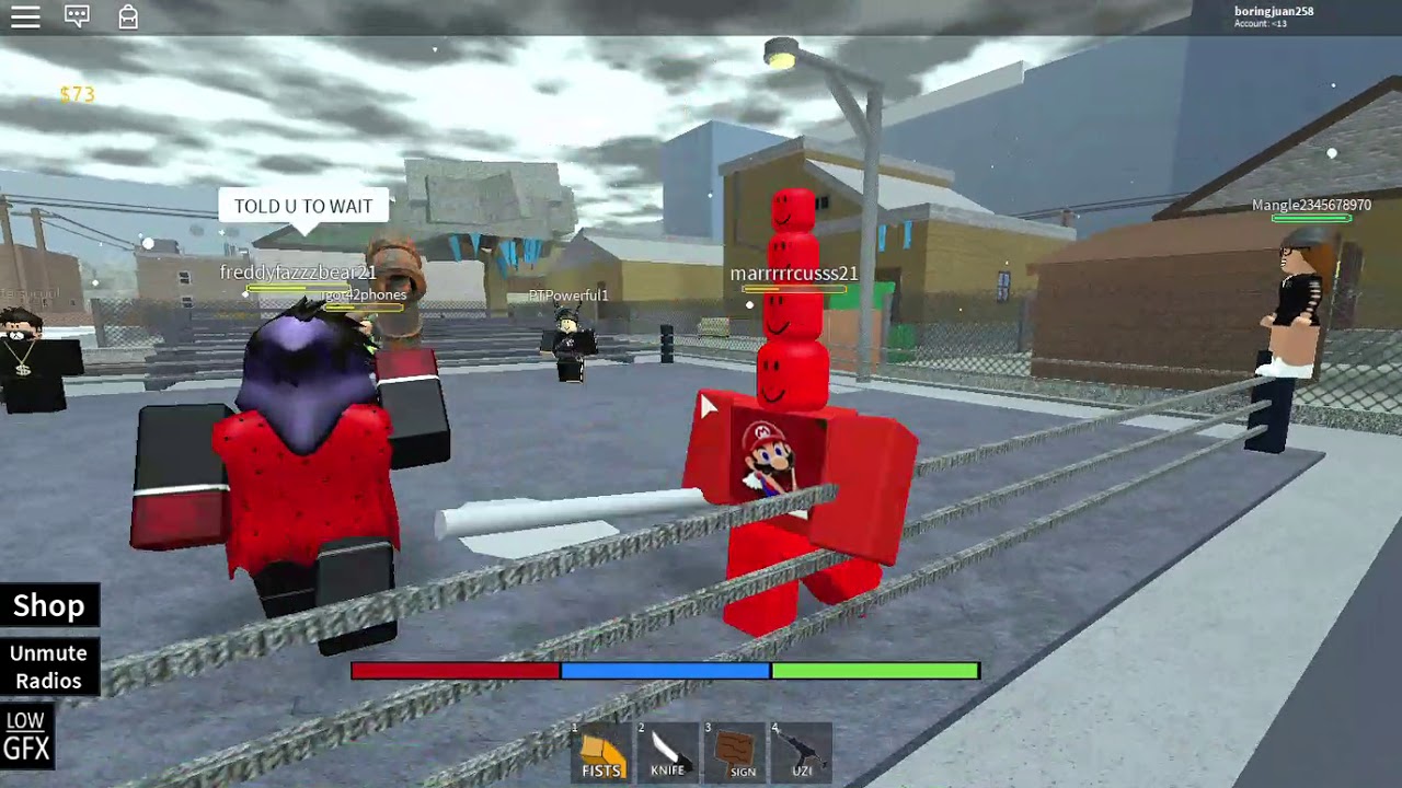 roblox mini boxing ring lol - YouTube