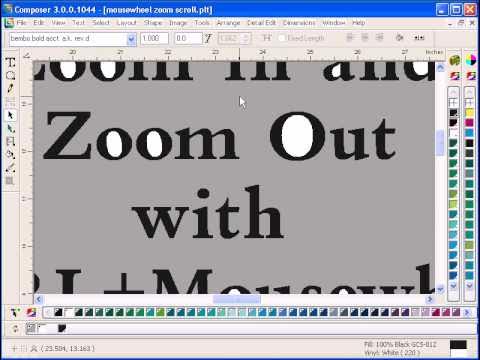 Zoom in and out with the mouse wheel - YouTube