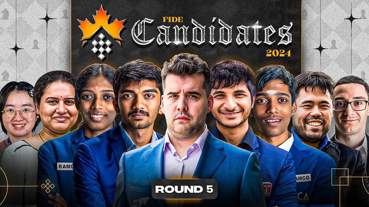 FIDE Candidates 2024 | Rd 5 | Pragg, Vidit, Gukesh, Vaishali, Humpy ...