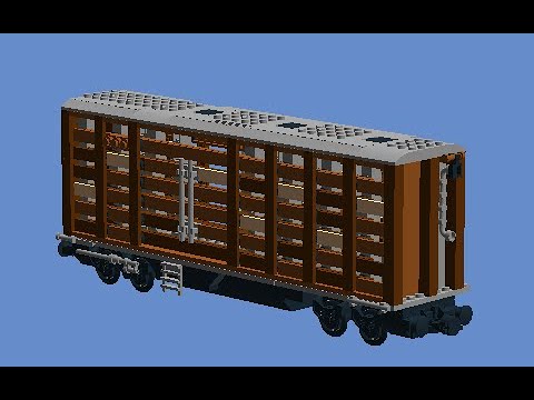 How To Build A Lego Old West Train Boxcar (The Lego Movie) 2/4🇺🇸 - YouTube