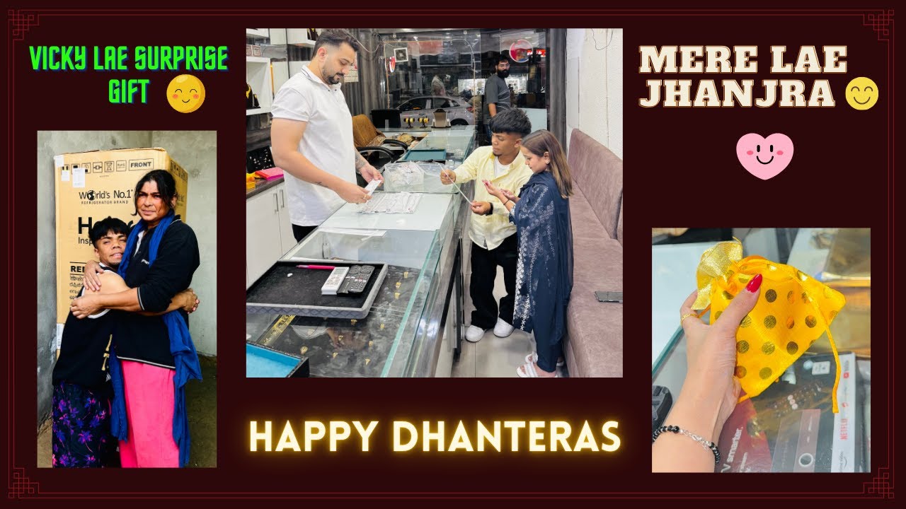 VICKY LAE SURPRISE GIFT 🫣🤗 | MERE LAE JHANJRA😁😁 | HAPPY DHANTERAS 💰💰 |Harwinder Kaur Ruby ...