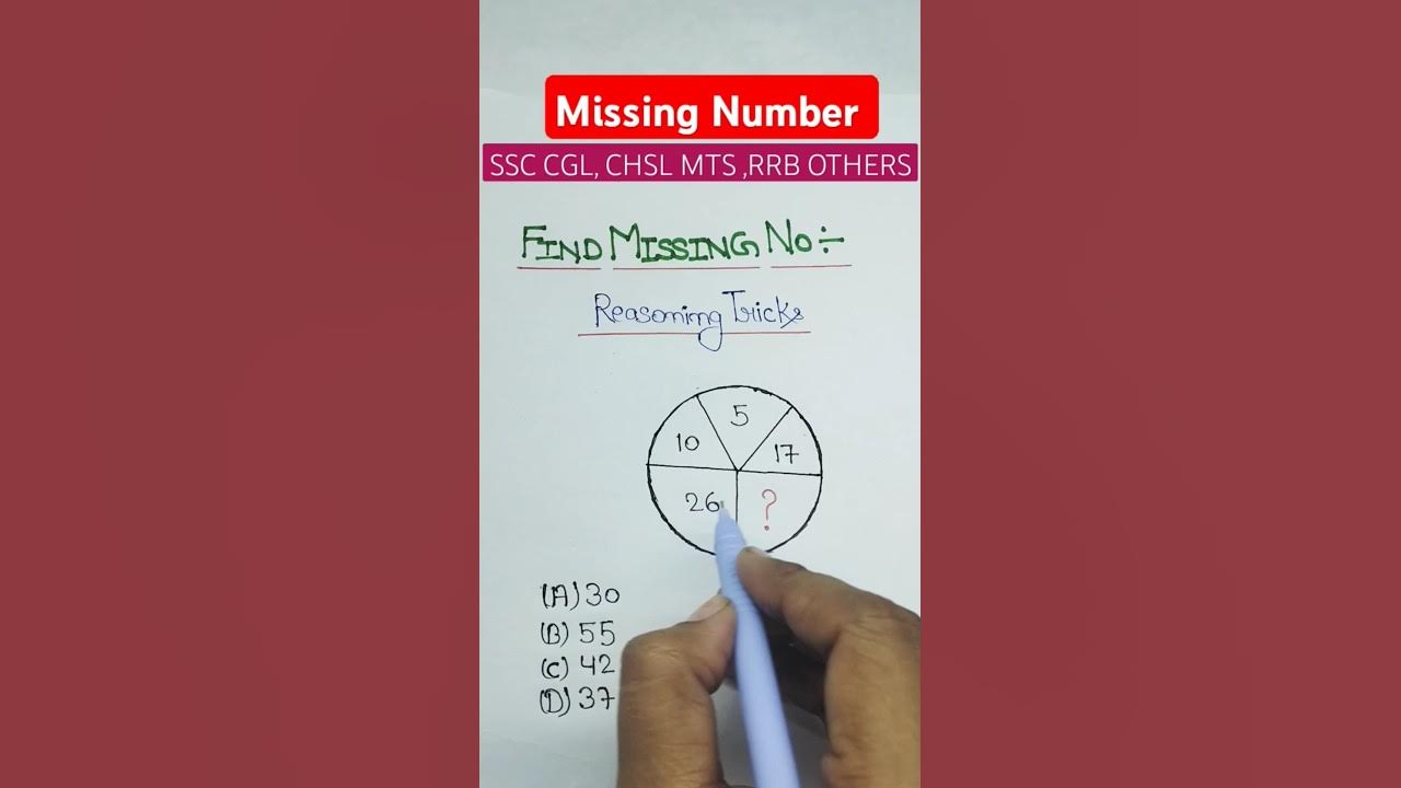 Reasoning Missing Number tricks ||#shorts - YouTube