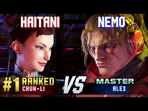 SF6 ▰ HAITANI (#1 Ranked Chun-Li) vs NEMO (Alex) ▰ High Level Gameplay