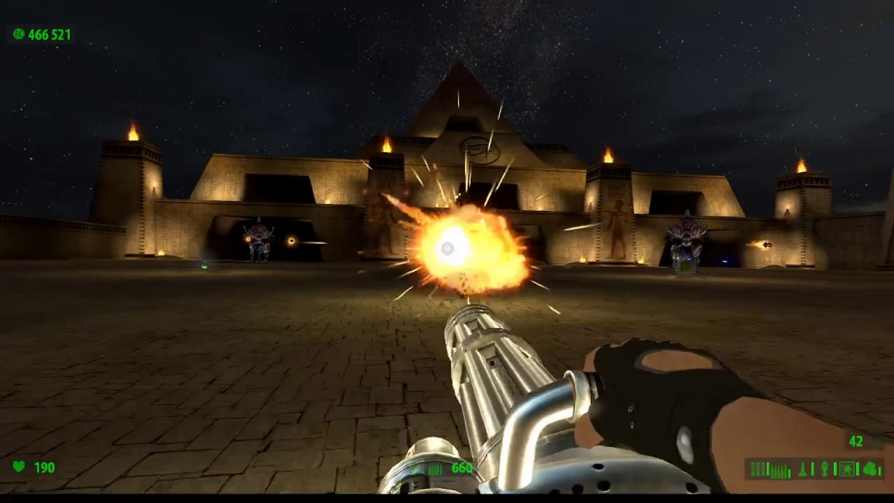 Serious Sam First Encounter HD Lvl15 The Great Pyramid - YouTube