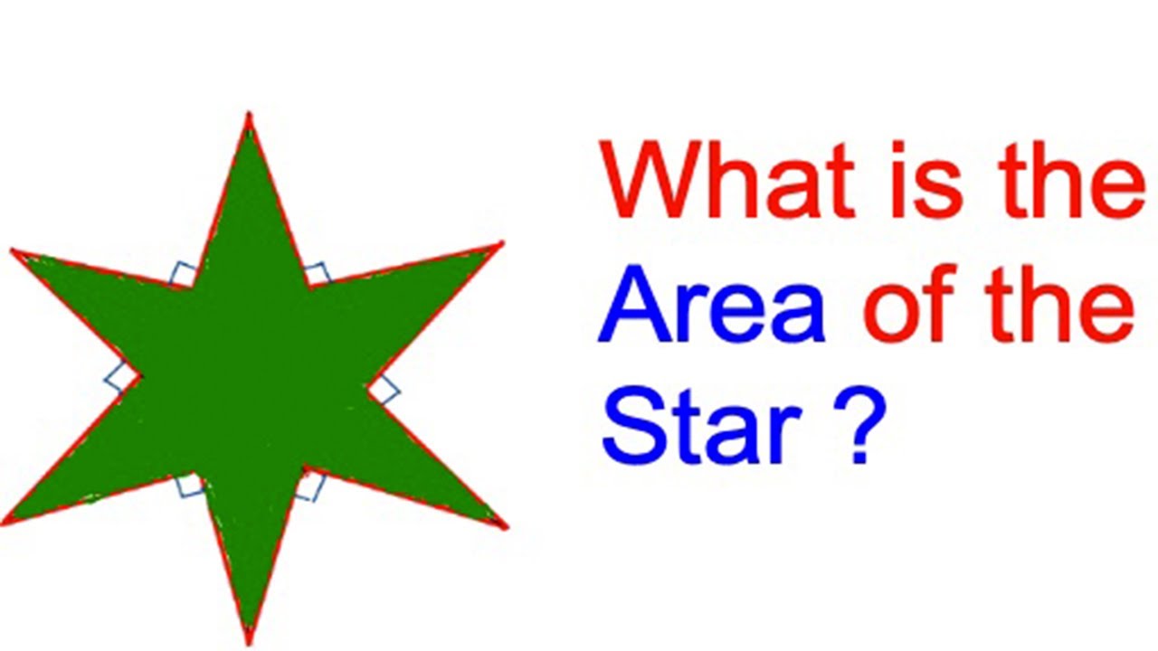 Can you Find Area of Star | Math Olympiad Problems | Geometrical ...