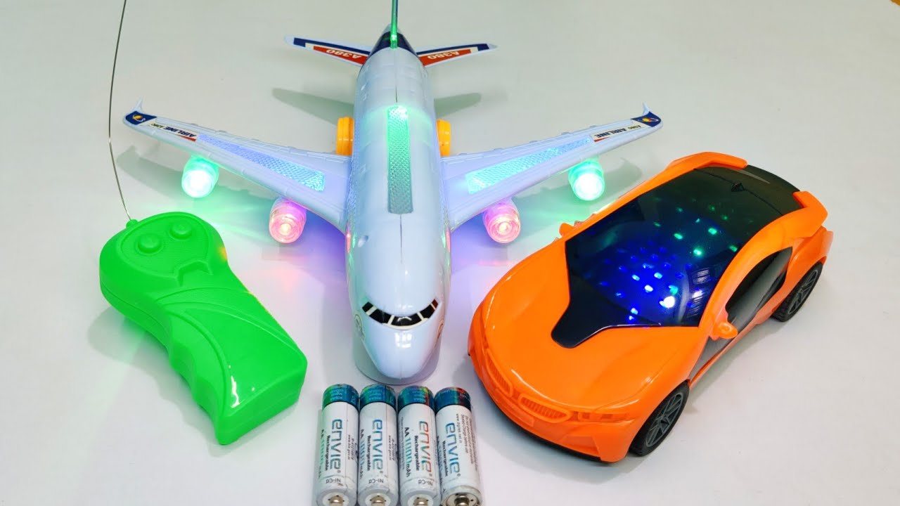 Radio controlled Airbus A38O and remote control model car unboxing | rc ...