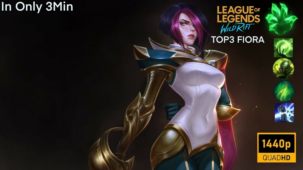 Wild Rift Top3 fiora How to Make Your Jungler Happy And Get insane Gold #leagueoflegends - YouTube