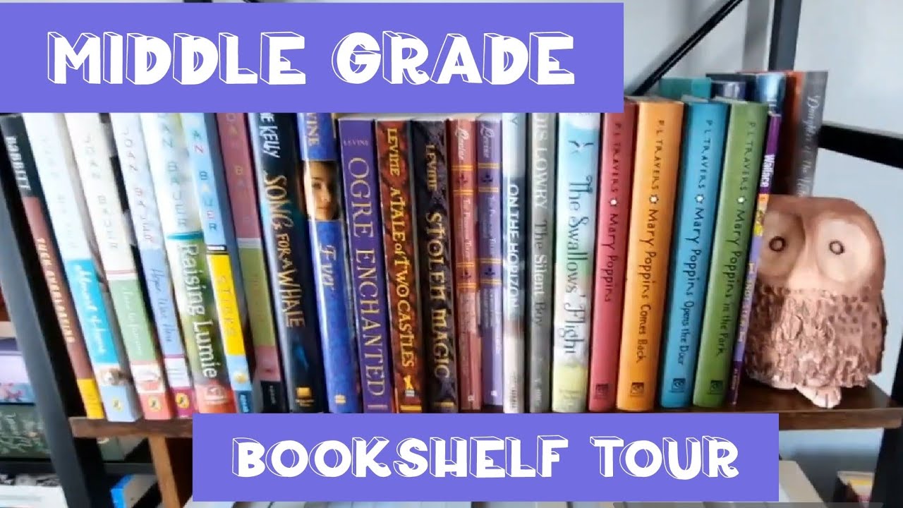 My Middle Grade Bookshelf Tour - YouTube