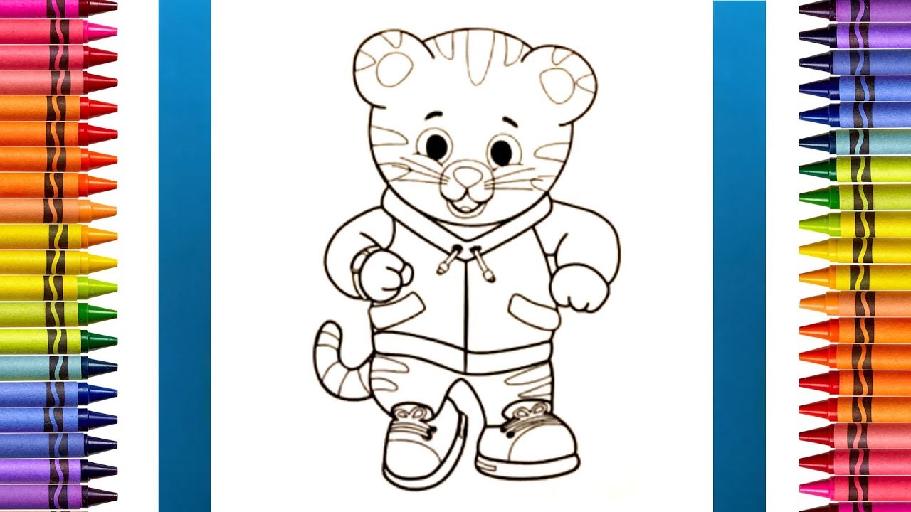 The Coloring Couple Presents: Coloring Daniel Tiger | How to Color ...