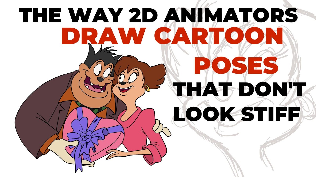 How 2D Animators Easily Draw Cartoon poses - YouTube
