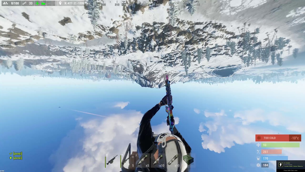 Rust | Upside down minicopter flight and landing - YouTube