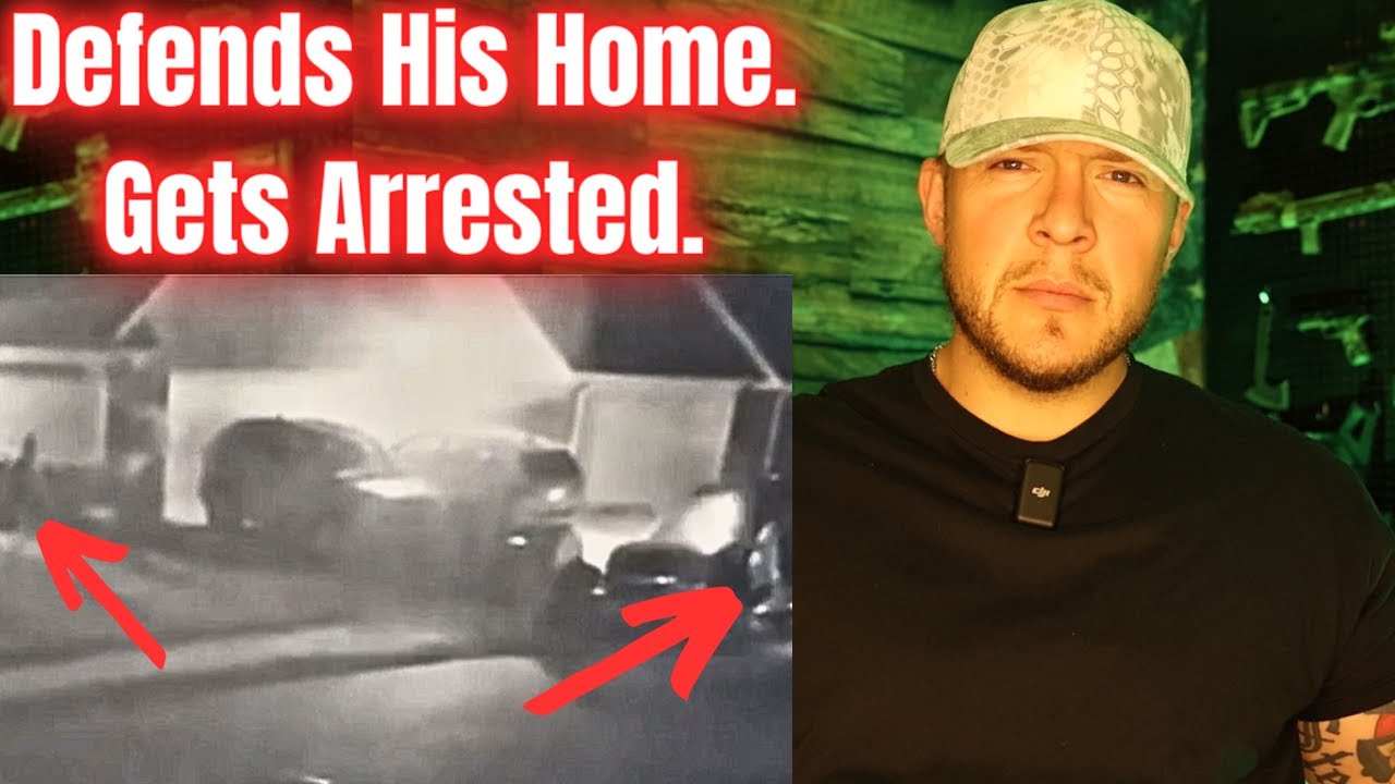 Arrested AND Charged For Defending His Home On Camera - YouTube