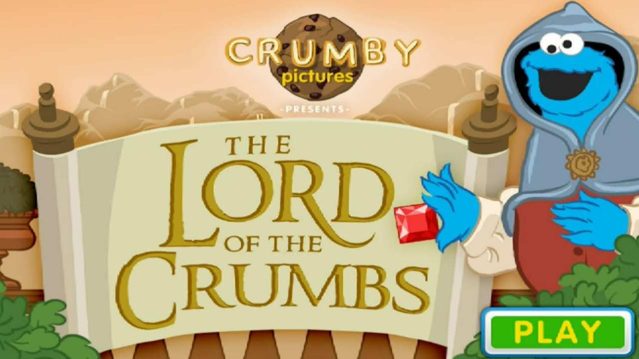 Sesame Street The Lord of the Crumbs Cookie Monster Parody Kids Game ...